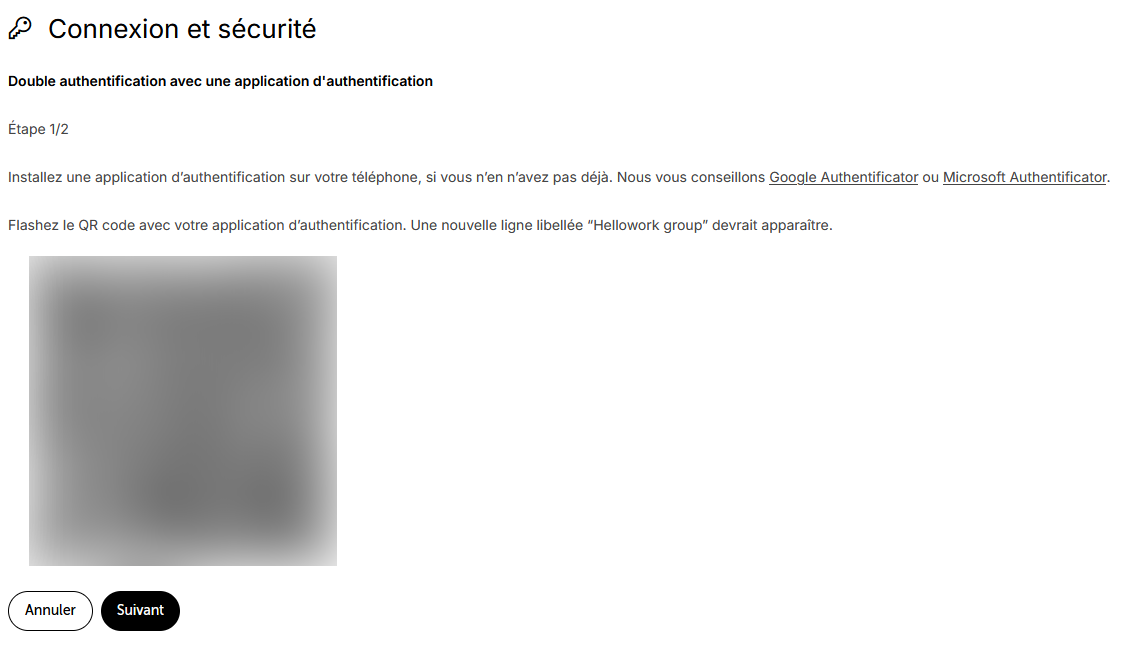 Activer la double authentification – Hellowork recruteur Aide